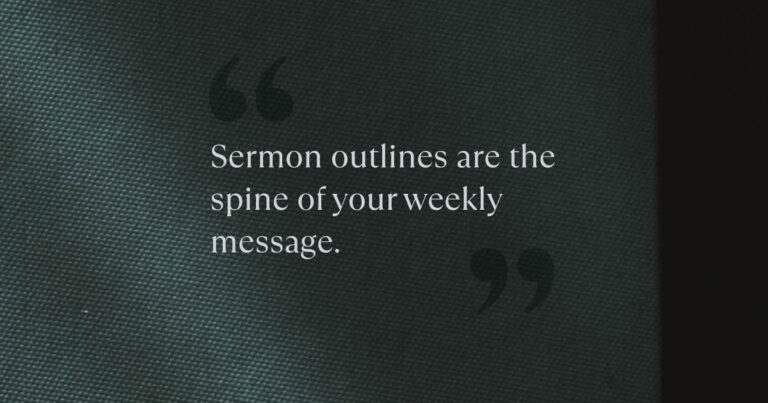 The Preacher’s Guide to Sermon Outlines - Sermonary